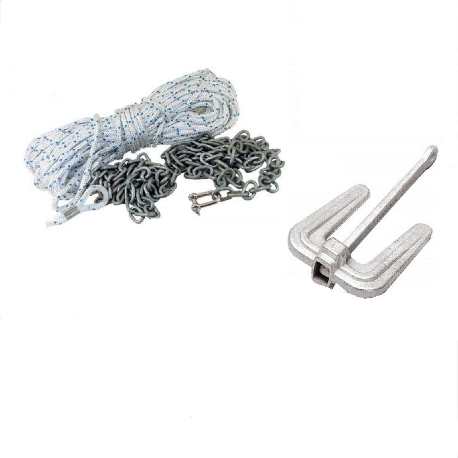 Kit ormeggio ancora hall 8 kg